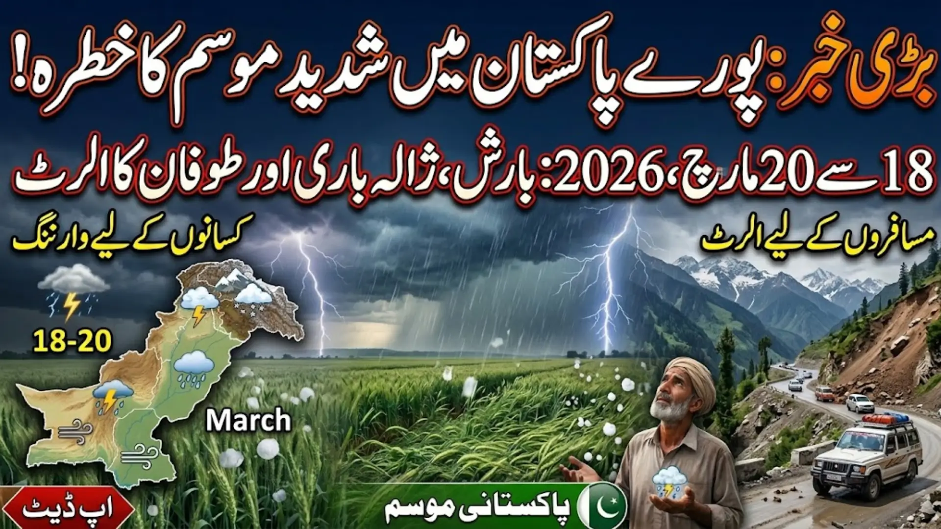 Pakistan Weather Alert March 18–20, 2026: Rain, Wind, Hail and ...
